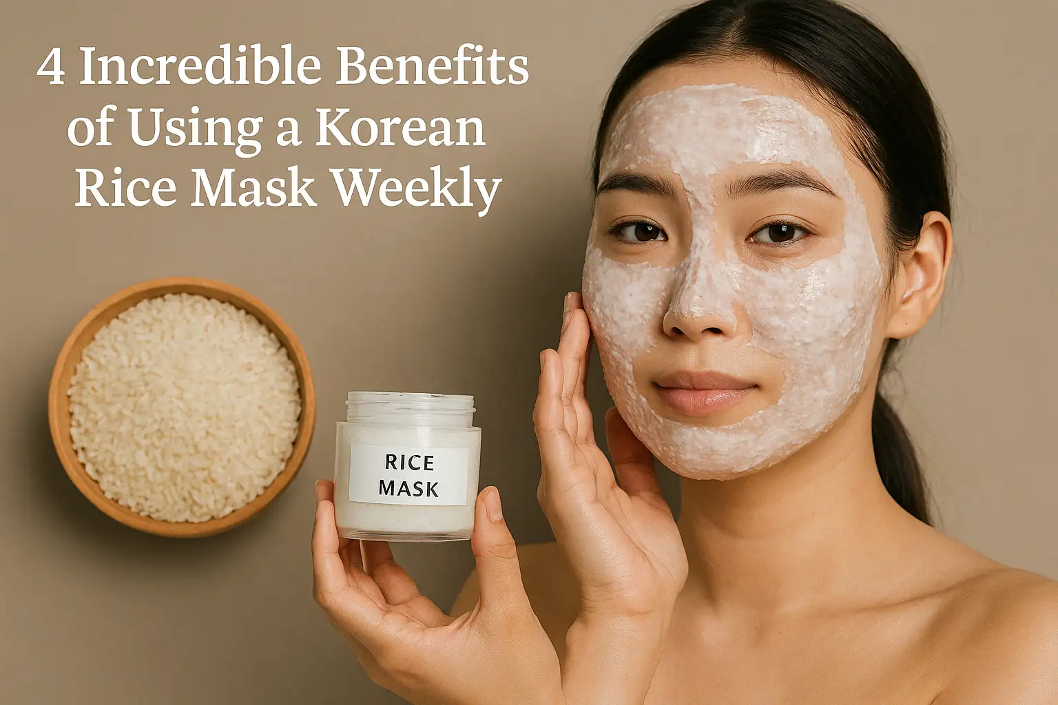 4 Incredible Benefits of Using a Korean Rice Mask Weekly